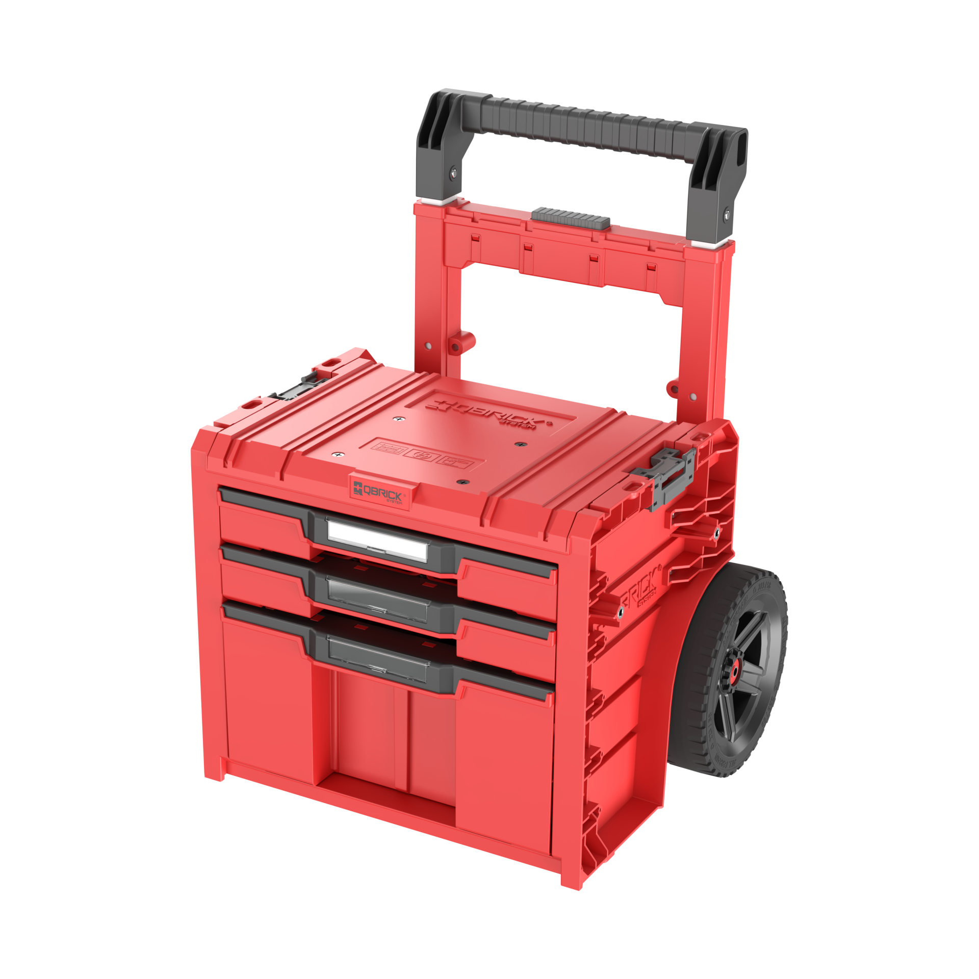 Qbrick System PRO Cart 2.0 Plus Drawer 3 Red Ultra HD