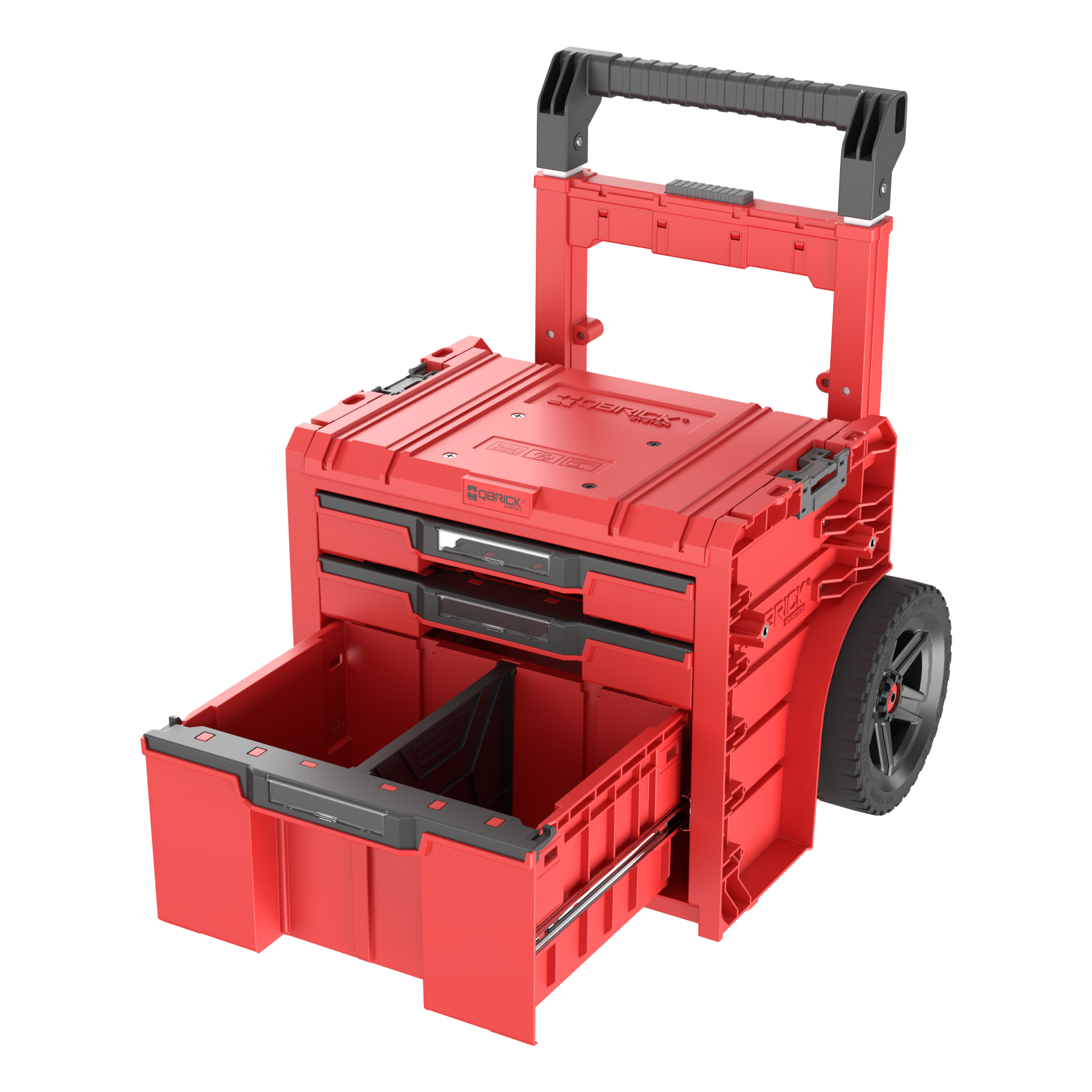 Qbrick System PRO Cart 2.0 Plus Drawer 3 Red Ultra HD